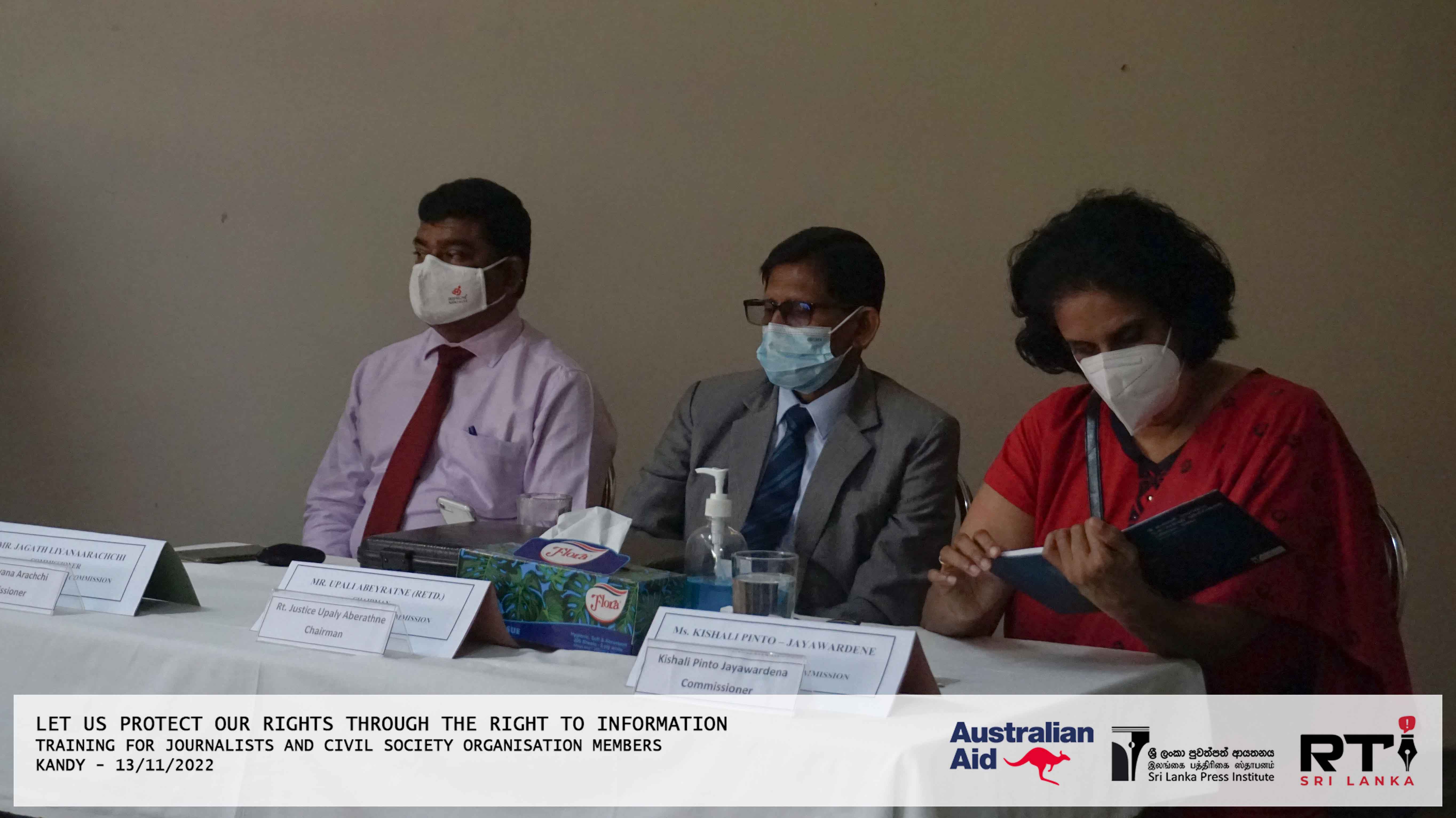 Right to Information Commission of Sri Lanka - Public Sittings at WDC,Kandy